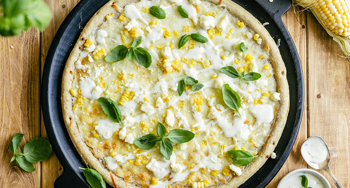 HRI Crust: Grilled Corn & Ranch Pizza Recipe | Home Run Inn Pizza
