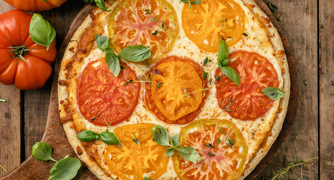 Heirloom Tomato Pizza Recipe | Home Run Inn Pizza