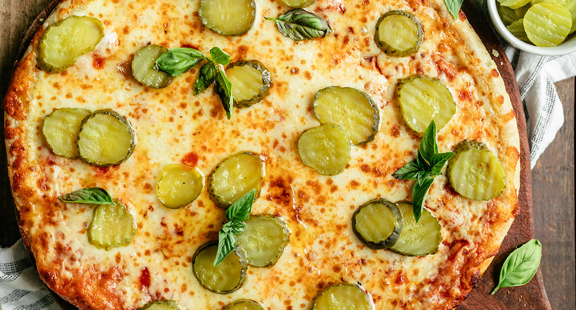 Grilled Sweet & Spicy Pickle Pizza Recipe | Home Run Inn Pizza