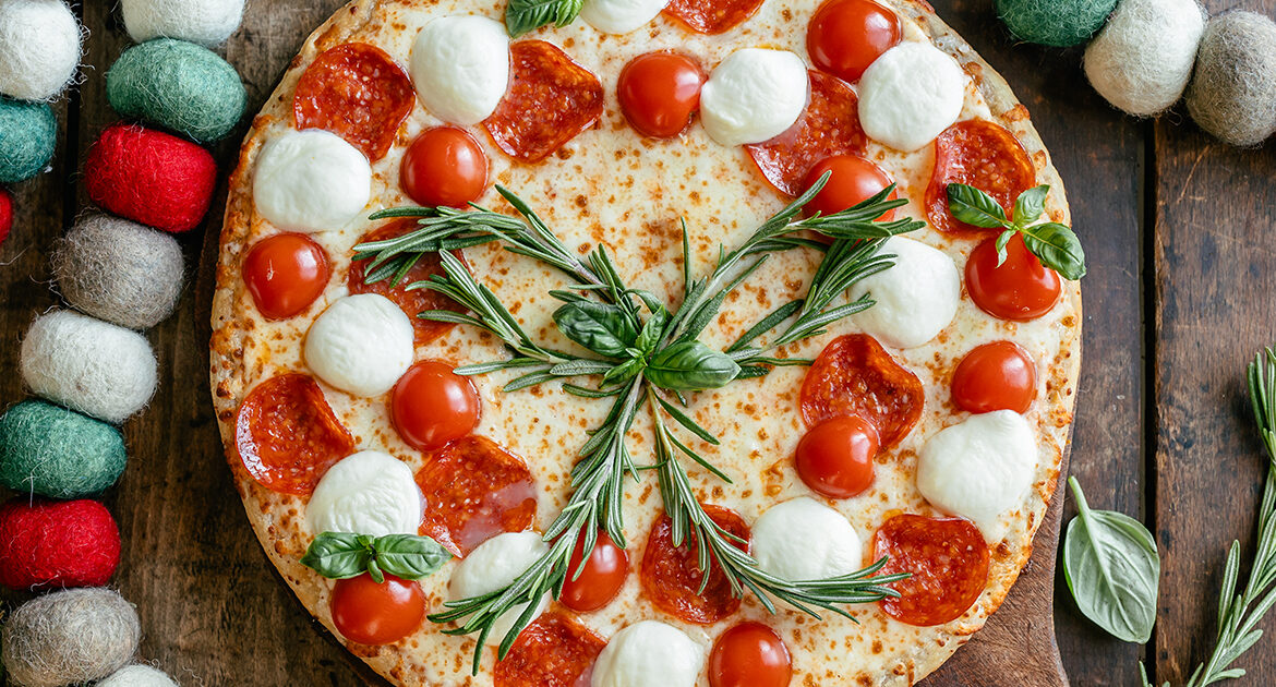 Holiday Wreath 2.0 Pizza Recipe | Home Run Inn Pizza